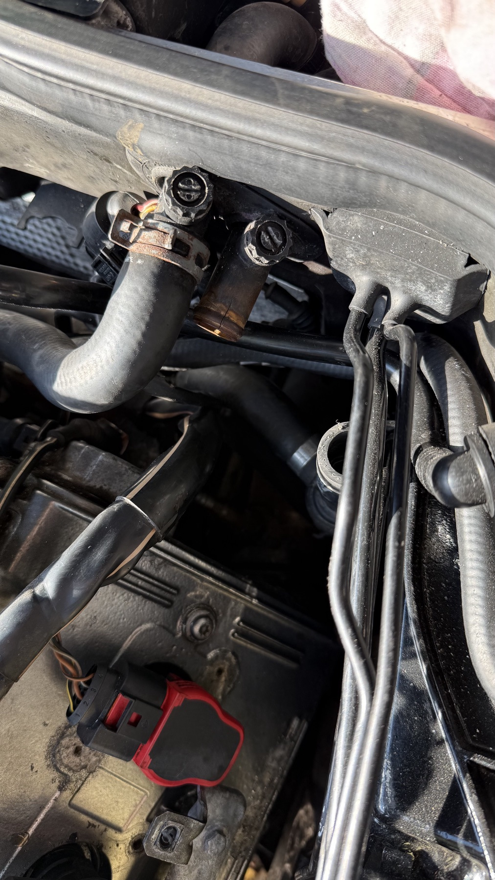 Развоздушка печки из нержавеющей стали — Audi A8 (D2), 4,2 л, 2000 года ...