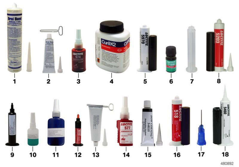 Оригинальные BMW средства (смазки, герметики, спреи и многое другое ...