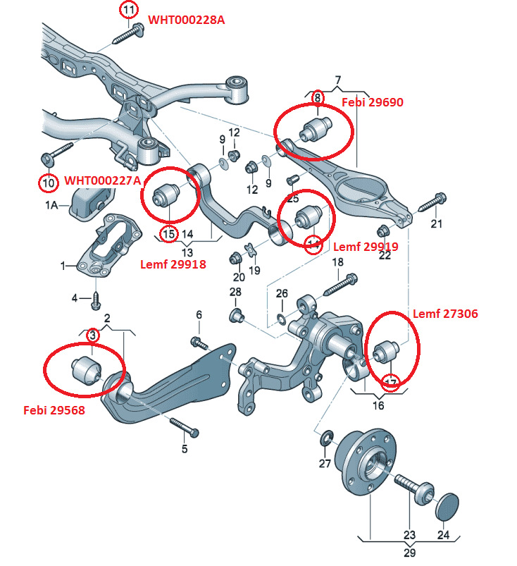 Ремонт ходовой после зимы. Замена сайлентблоков Passat B6 — Volkswagen ...