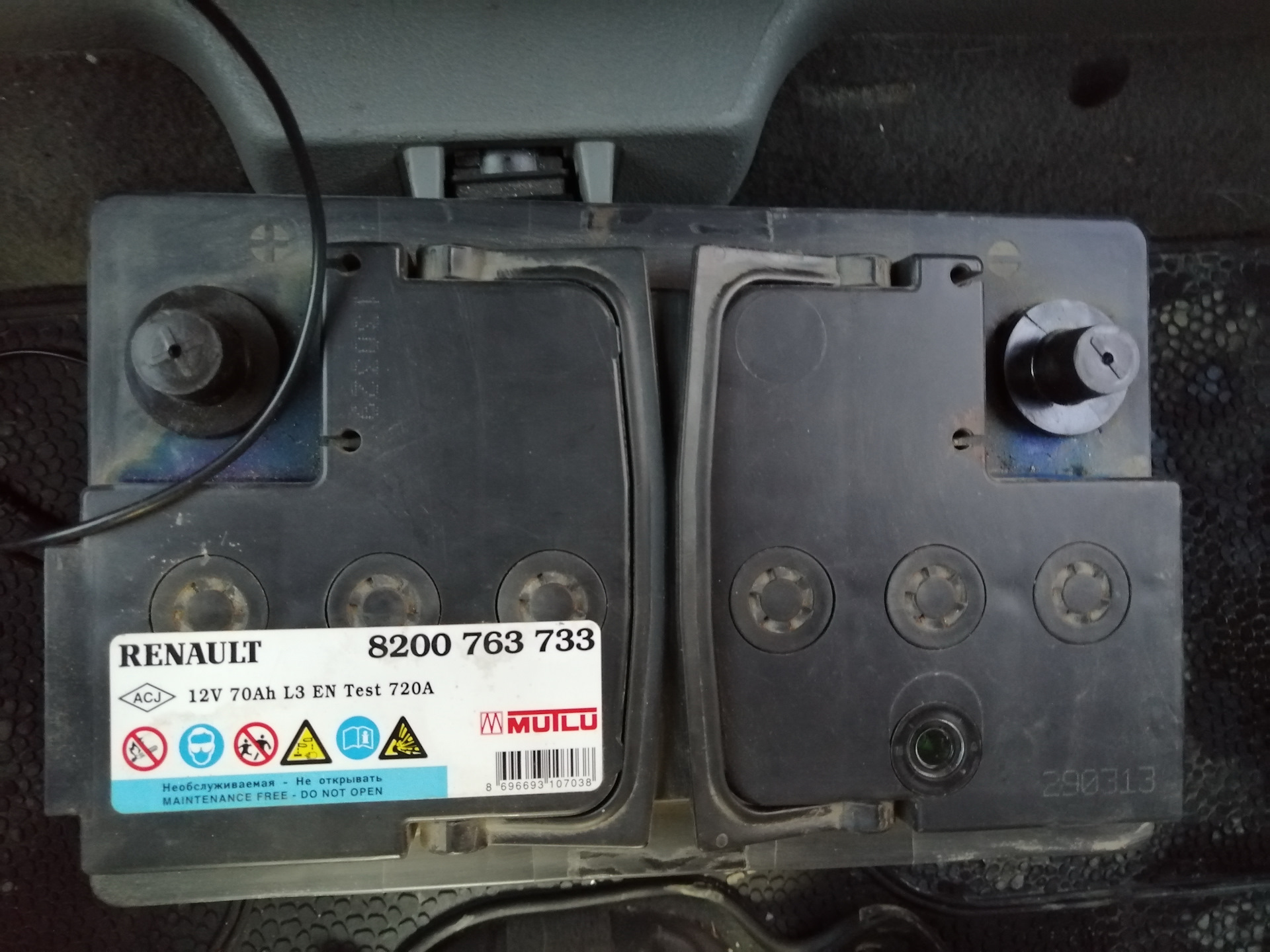 Аккумулятор — Renault Kangoo (1G), 1,4 л, 2001 года | запчасти | DRIVE2