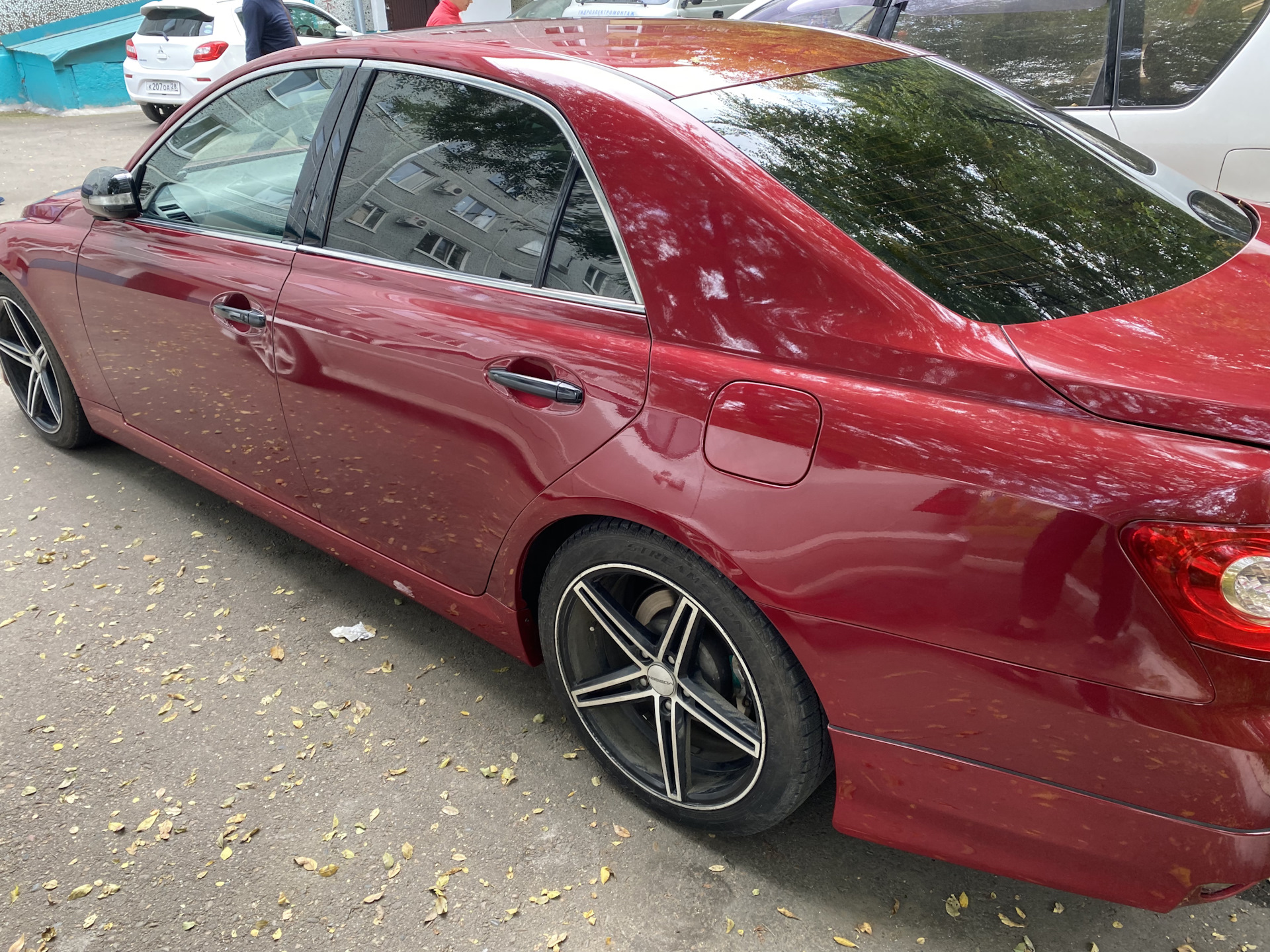 После мойки. — Toyota Mark X (GRX120), 2,5 л, 2004 года | мойка | DRIVE2