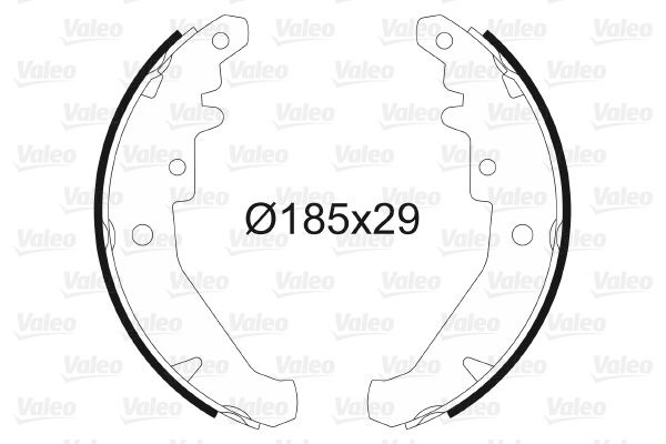 562785 Комплект тормозных колодок, задний мост Valeo | Запчасти на DRIVE2