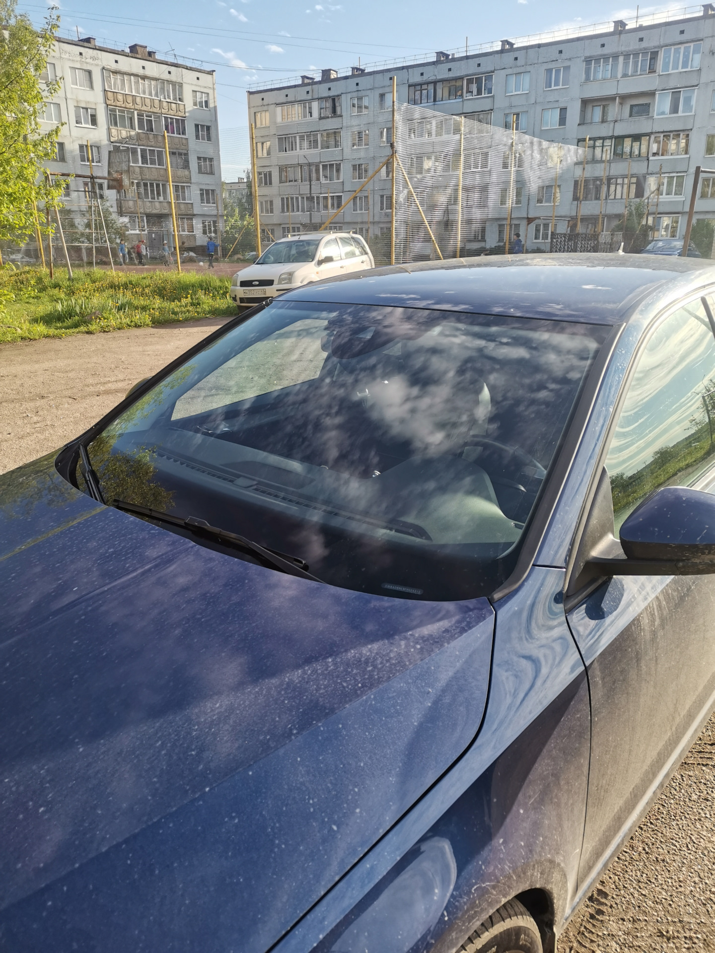 Дефлекторы лобового стекла. — Skoda Octavia A7 Mk3, 1,8 л, 2015 года ...