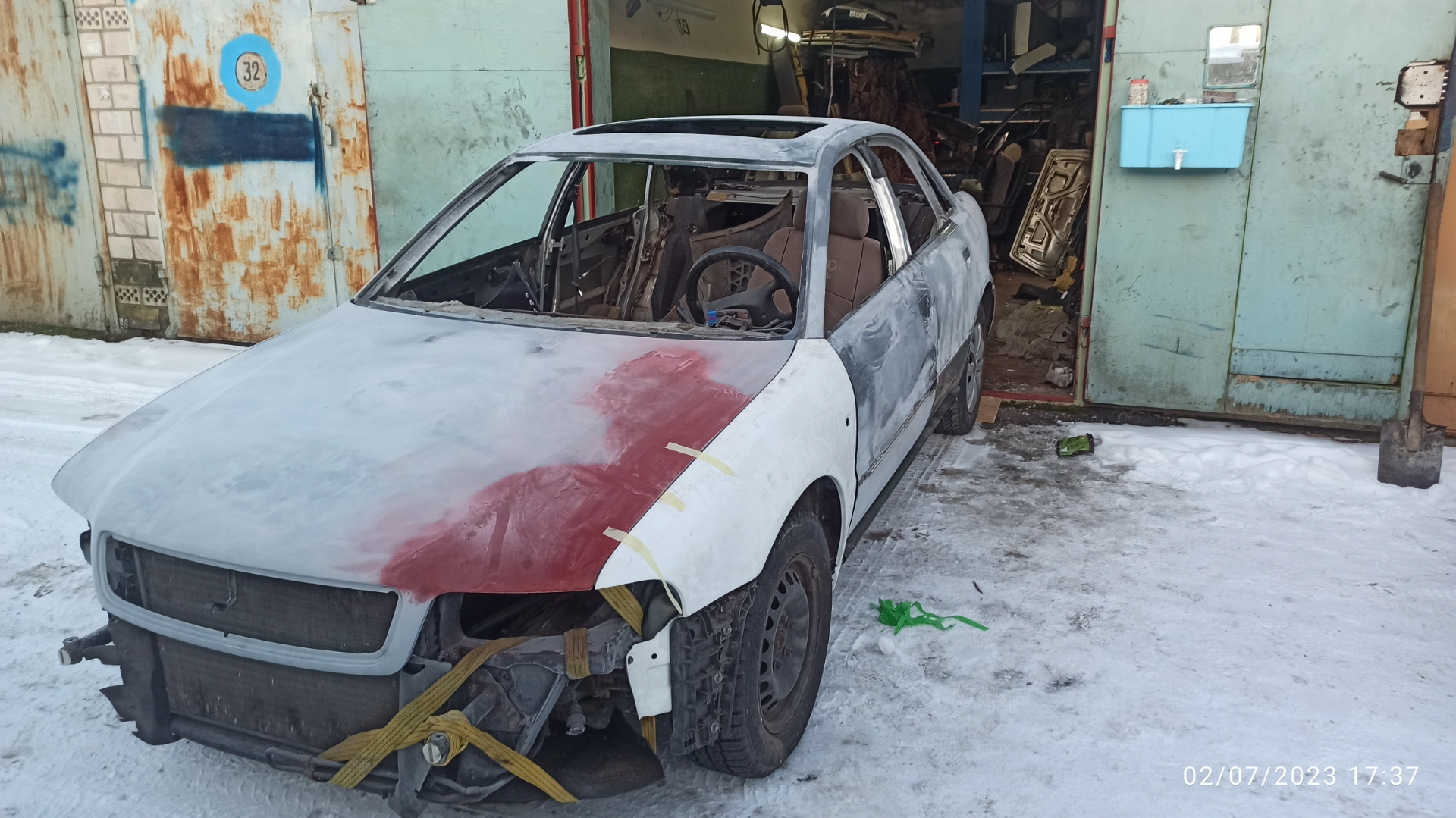 Кузовня финиш — Audi A4 (B5), 1,8 л, 1996 года | кузовной ремонт | DRIVE2