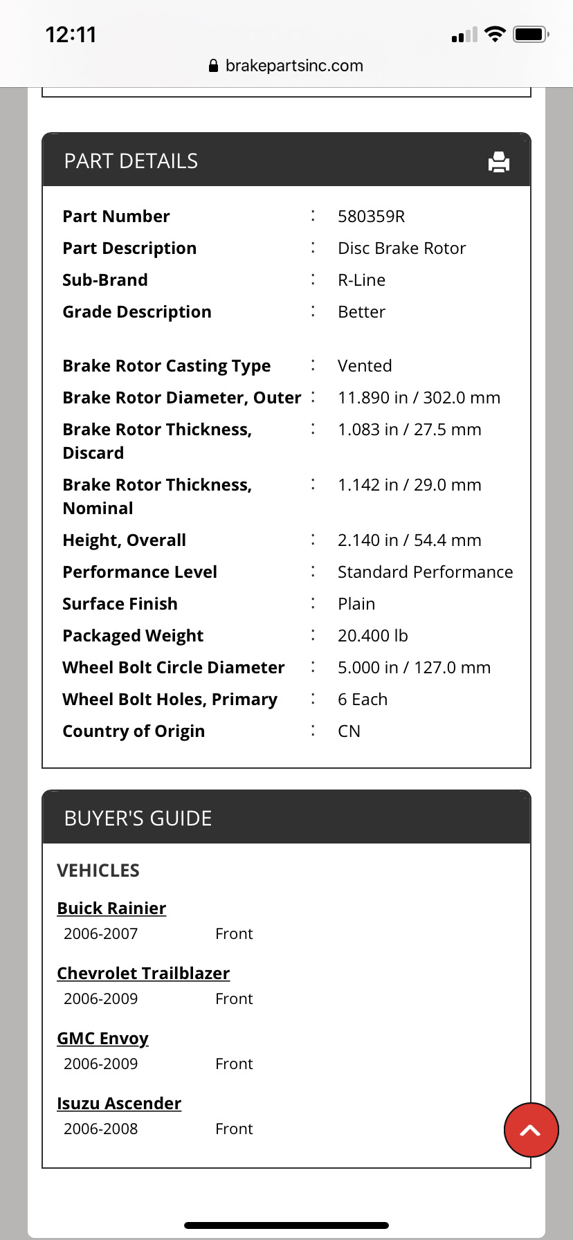 580359R Диск тормозной RAYBESTOS | Запчасти на DRIVE2
