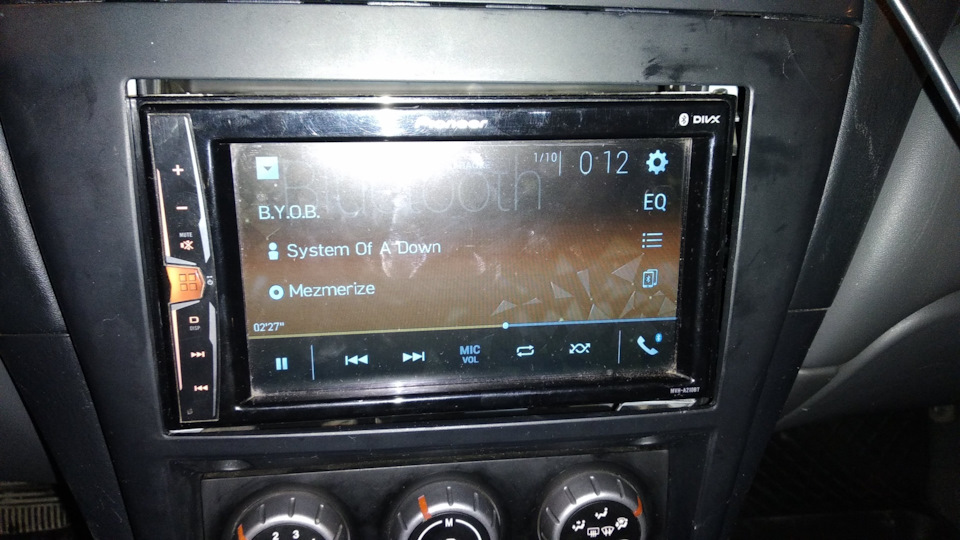 Новая магнитола Pioneer MVH-A210BT — Nissan Almera Classic (B10), 1,6 л ...