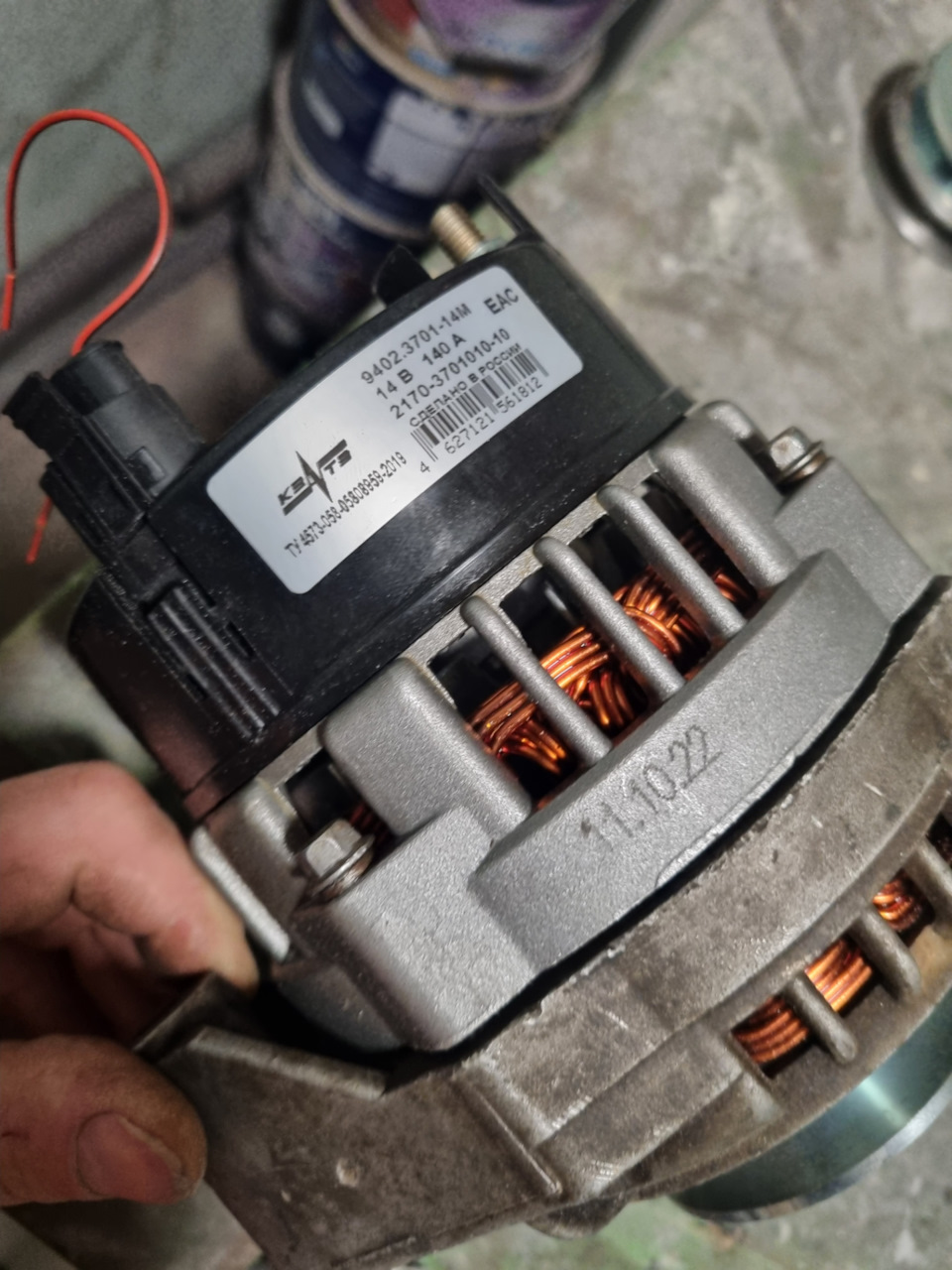 Гегератор на 140А от приоры на ниву( 9402.3701-14М) — LADA 4x4 5D, 1,7 ...