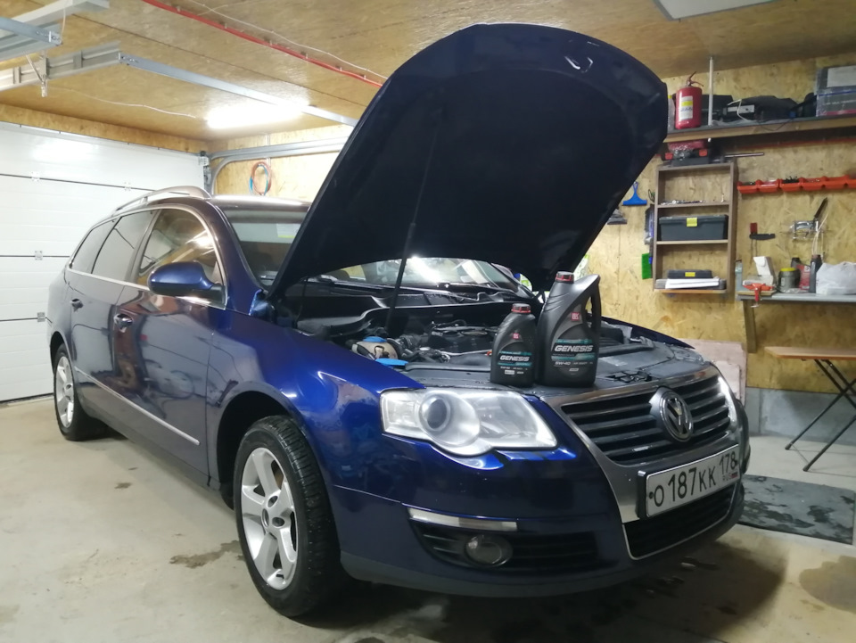 Очередное ТО — Volkswagen Passat B6, 1,9 л, 2008 года | плановое ТО ...