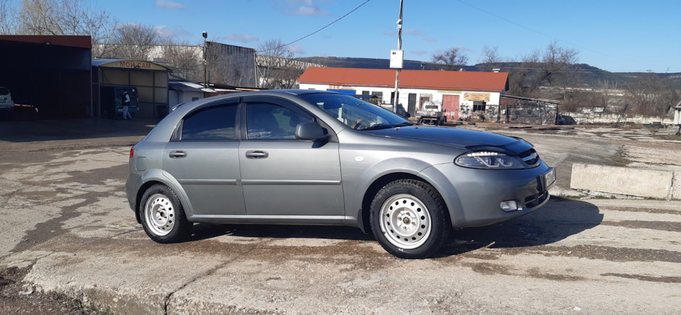 96464659 + Goodyear Grip Ice2 195/55 R16 — Chevrolet Lacetti 5D, 1,6 л ...