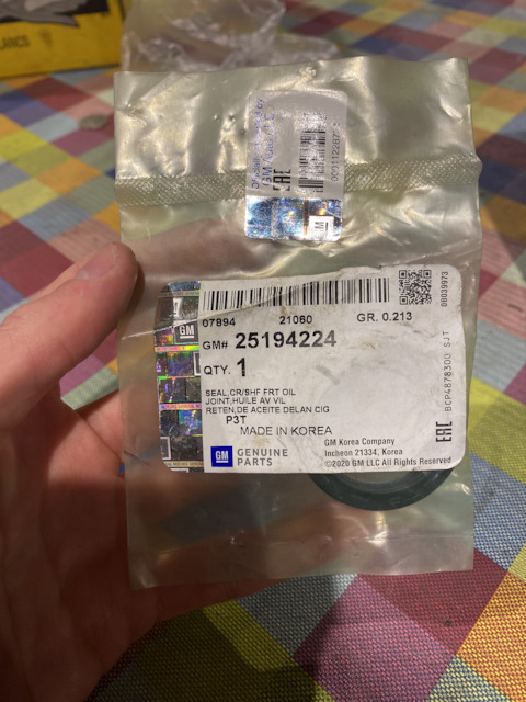 25194224 Сальник коленвала GM | Запчасти на DRIVE2