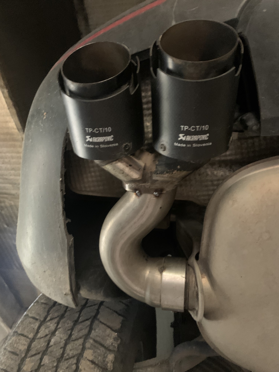 Новые насадки на выхлоп — Volkswagen Touareg (1G), 2,5 л, 2008 года ...