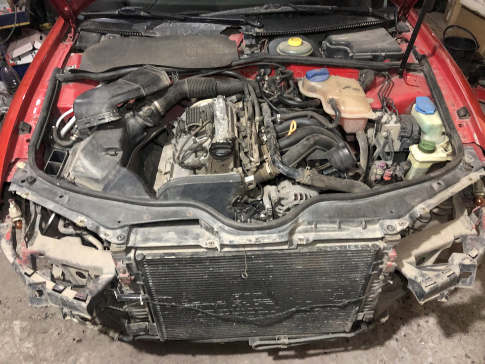 Замена помпы. День 1 — Volkswagen Passat B5, 1,8 л, 1998 года | своими ...