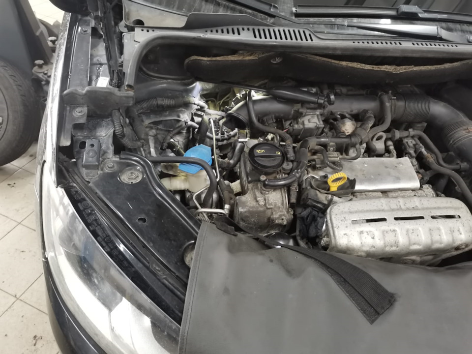 Замена ремней, роликов, натяжителей и помпы. — Volkswagen Touran (1G ...