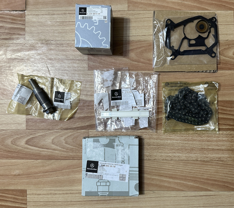 ГРМ: муфта распредвала, цепь, натяжитель и башмак M274 — Mercedes-Benz ...