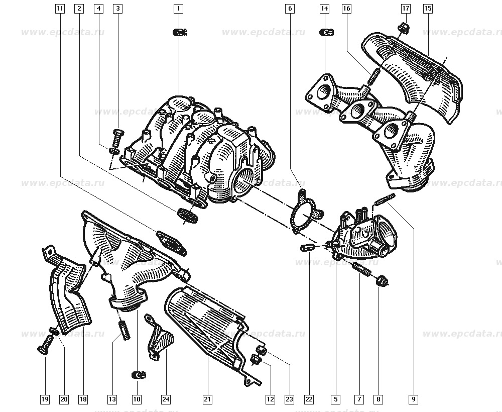 ИНФО. Номера запчастей ДВС Z7X 767, Z7X 760, Z7X 765 Laguna 1 B565 ...