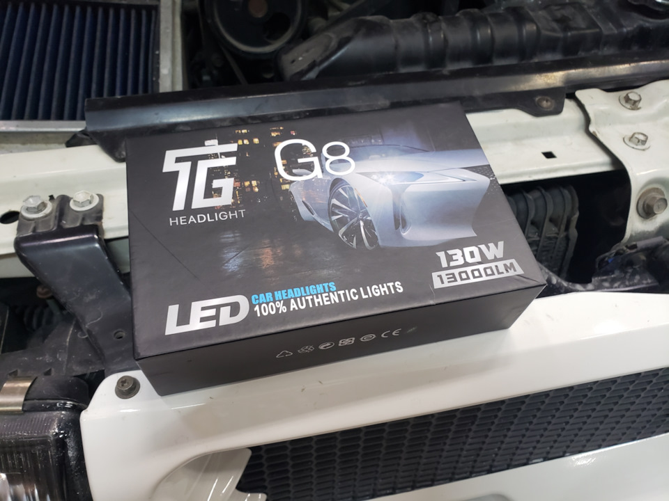 Головной свет TG G8 130W — Mitsubishi Pajero Evolution, 3,5 л, 1997 года | тюнинг | DRIVE2