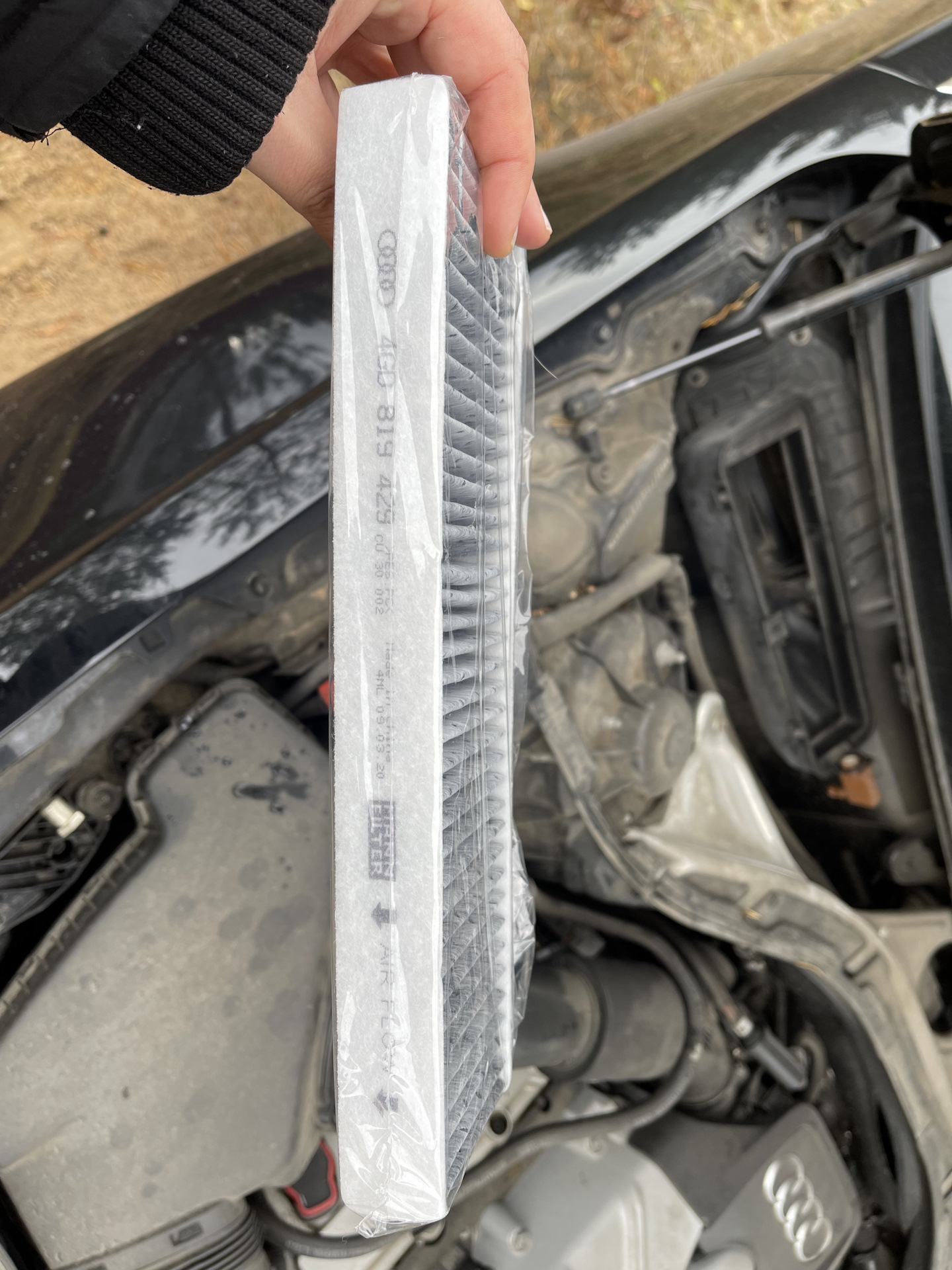 №26 — Защита передних арок, замена доп.фильтра салона — Audi A6 (C7), 3 ...