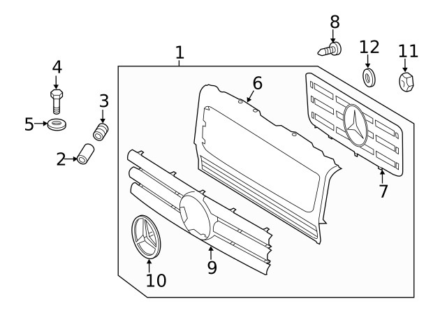A4638800423 Решетка радиатора Mercedes | Запчасти на DRIVE2