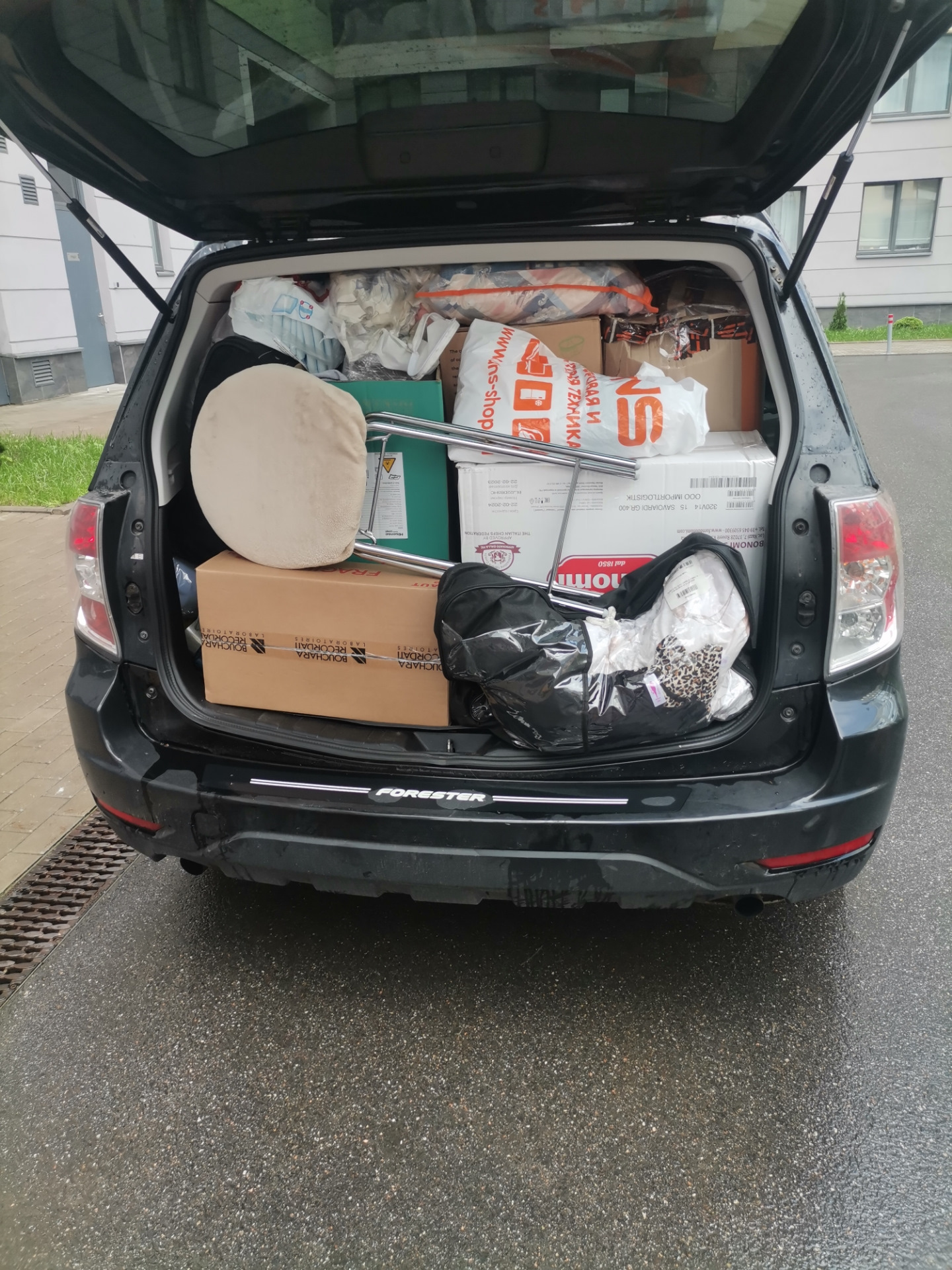 Вместительность… — Subaru Forester (SH), 2 л, 2008 года | путешествие ...