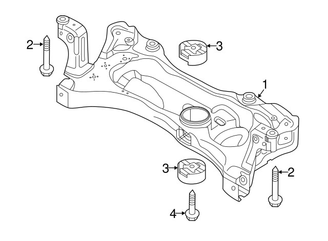 5Q0198037A Подрамник комплект комплекта audi s4 VAG | Запчасти на DRIVE2