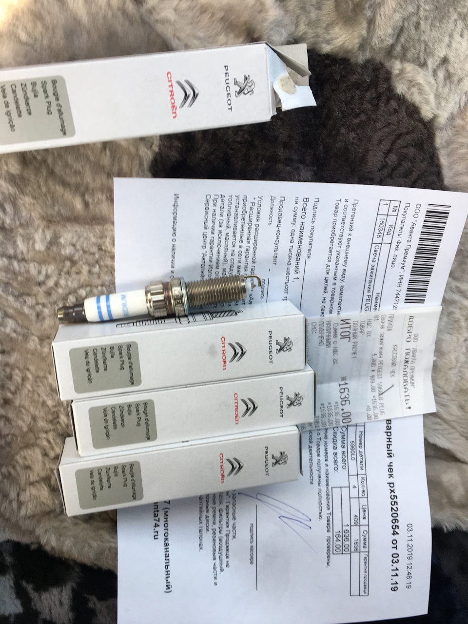 Свечи. — Citroen C4 (1G), 1,6 л, 2010 года | запчасти | DRIVE2