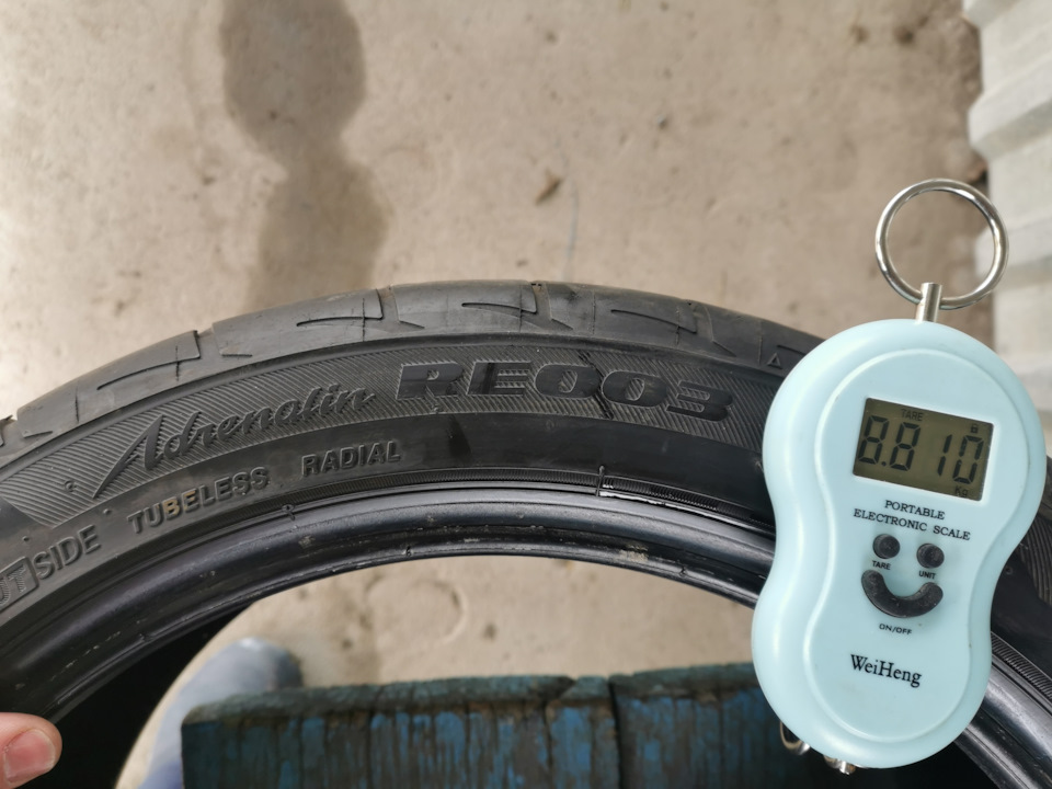 #2 сколько весит резина Bridgestone Potenza RE003 Adrenalin 205/45/16 ...