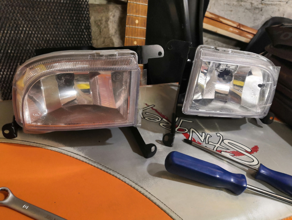 Установка противотуманных фар — Chevrolet Lacetti SW, 1,6 л, 2008 года ...