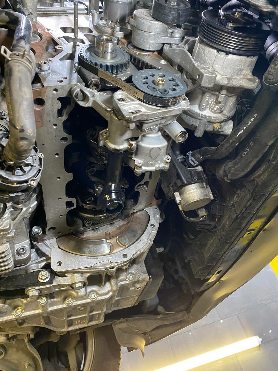 Большое ТО. Замена помпы, ГРМ, крышки сальника коленвала — Volkswagen ...