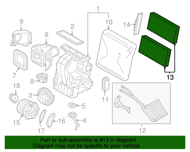 64119321875 Микрофильтр/фильтр с активирован.углем BMW | Запчасти на DRIVE2
