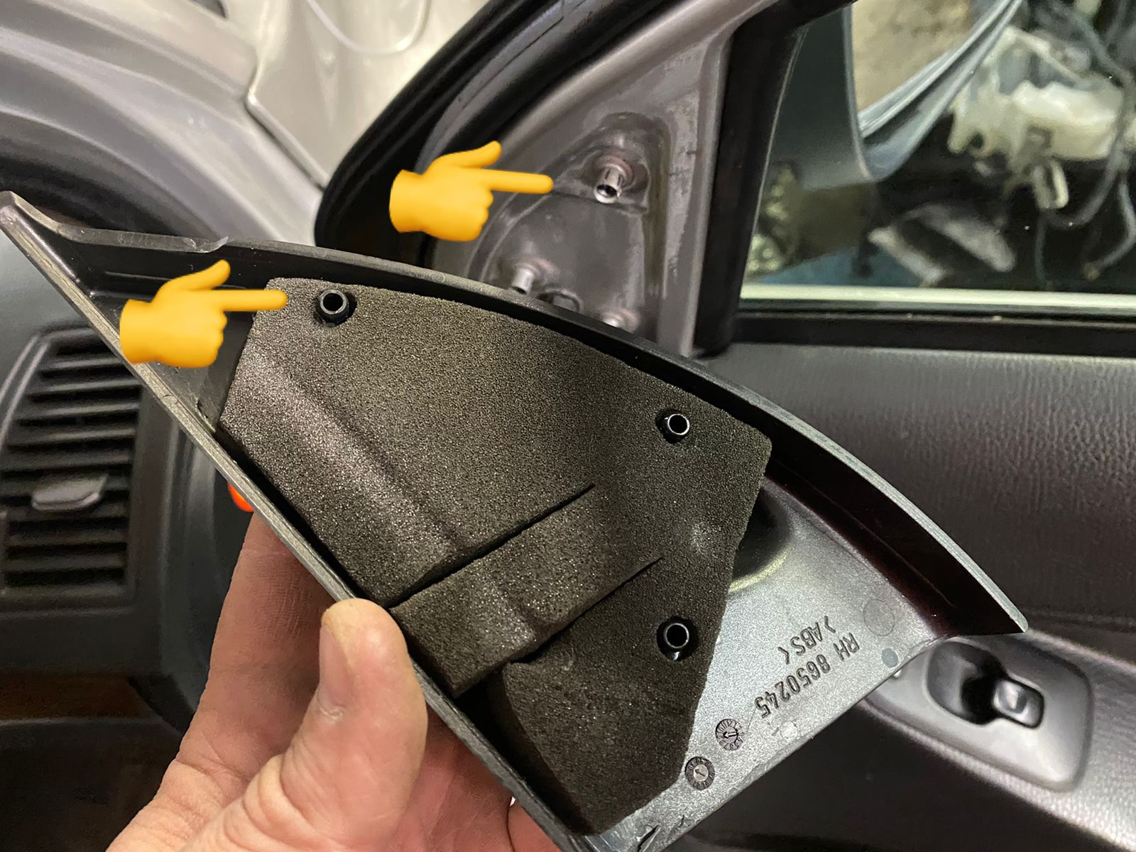 Ручки дверей в цвет кузова на Volvo XC90 — Volvo XC90 (1G), 2,5 л, 2004 ...