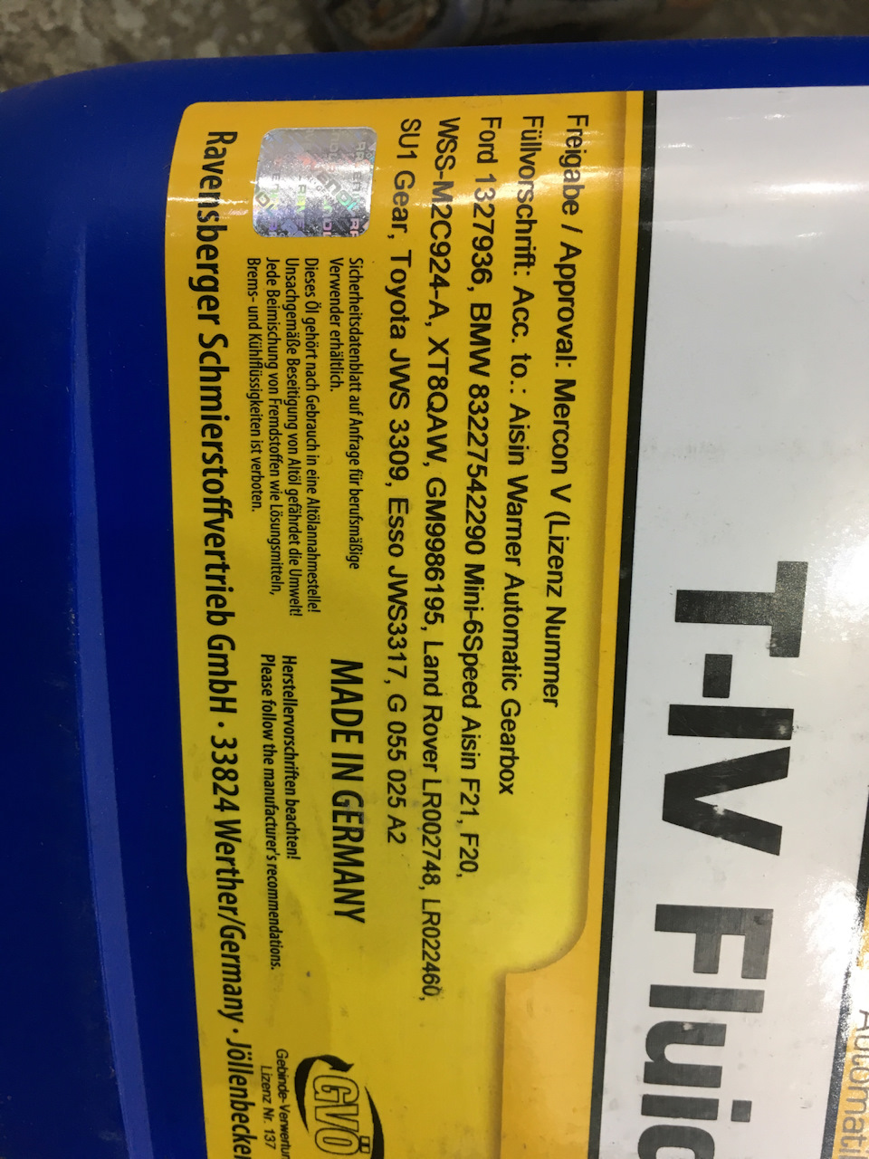 LR002748 ТРАНСМИССИОННОЕ МАСЛО (D) Jaguar Land Rover | Запчасти на DRIVE2