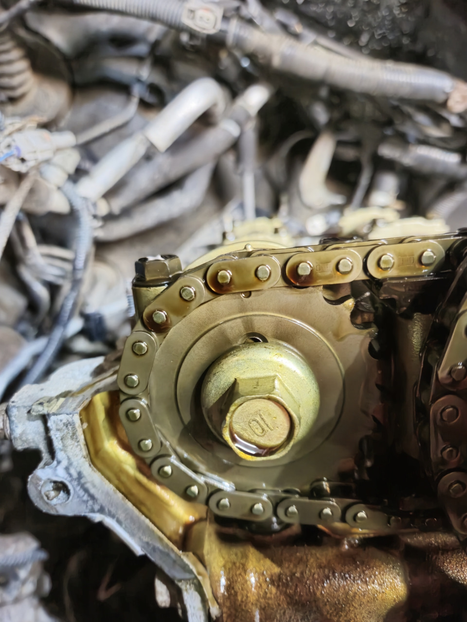 Проверка растяжения цепи 1gr-fe. — Toyota Land Cruiser Prado 120-series ...