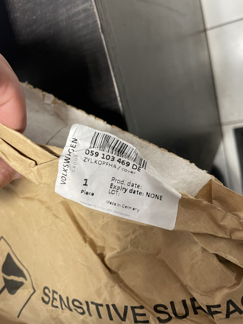 059103469DE Крышка клапанная VAG | Запчасти на DRIVE2