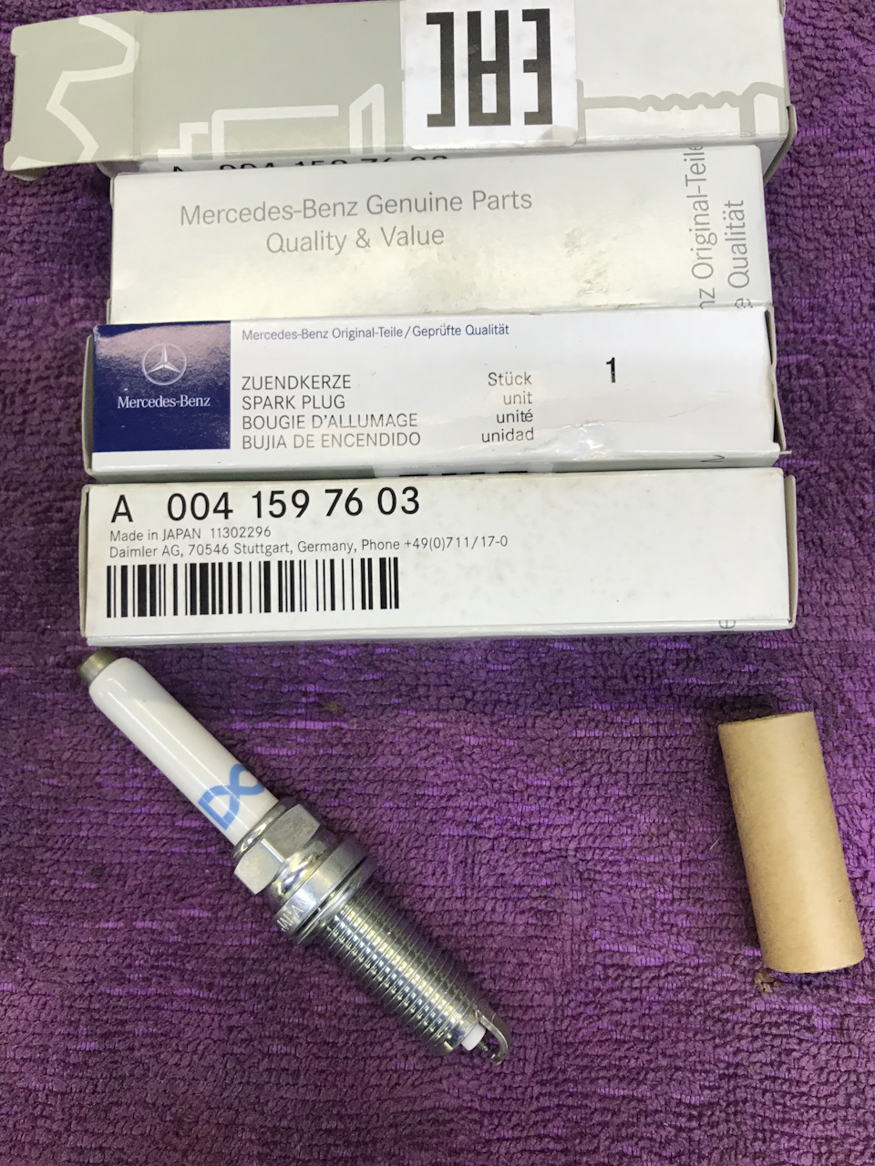 A0041597603 Свеча зажигания Mercedes | Запчасти на DRIVE2