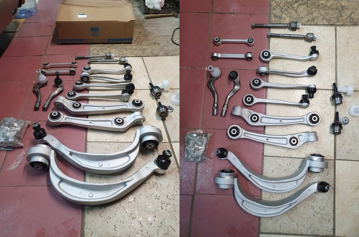 Передние рычаги HDE + передний привод правый — Audi Allroad (C7), 3 л ...
