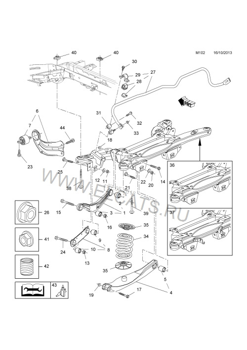 Сайлентблоки задней подвески insignia — Opel Insignia Sports Tourer (1G ...