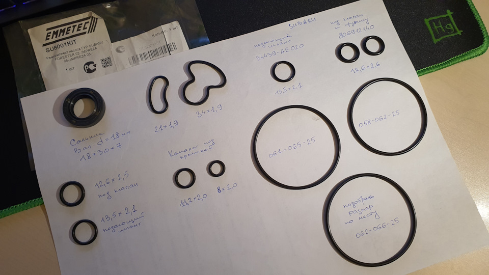 Ремонт ГУР Outback ej253 — Subaru Outback (BP), 2,5 л, 2007 года ...