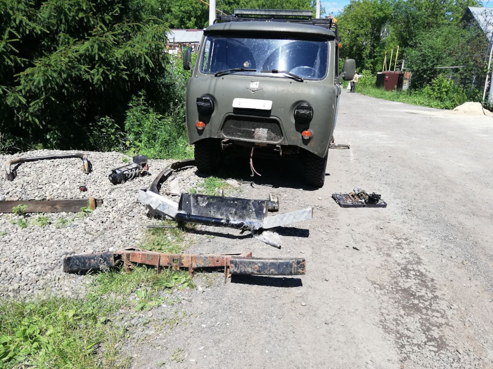 Новые бампера OJ — УАЗ 452, 2,1 л, 1987 года | тюнинг | DRIVE2