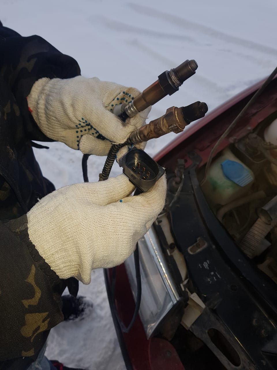 Замена датчика кислорода — Skoda Octavia A4 Mk1, 1,4 л, 2007 года ...