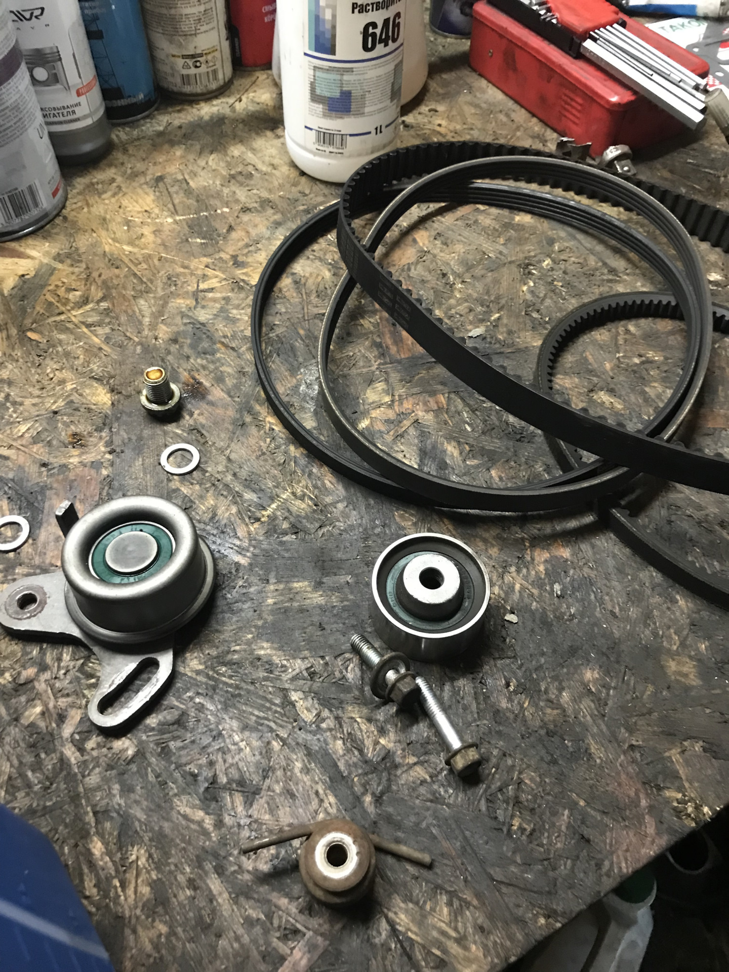 ТО с заменой ГРМ, ремней и масла АКПП. — Hyundai Getz, 1,4 л, 2008 года ...