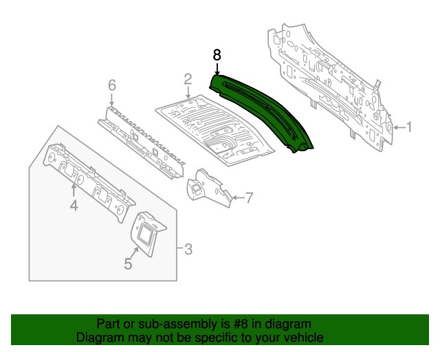 A2136401100 Rear Panel (Left, Right, Rear Rearward) Mercedes | Запчасти ...