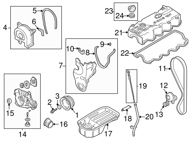 2131022650 Крышка маслянного насоса алюминиевая литая KIA HYUNDAI ...