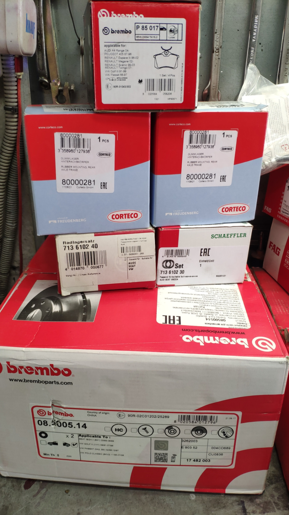 713610240 Комплект подшипника ступицы колеса FAG | Запчасти на DRIVE2