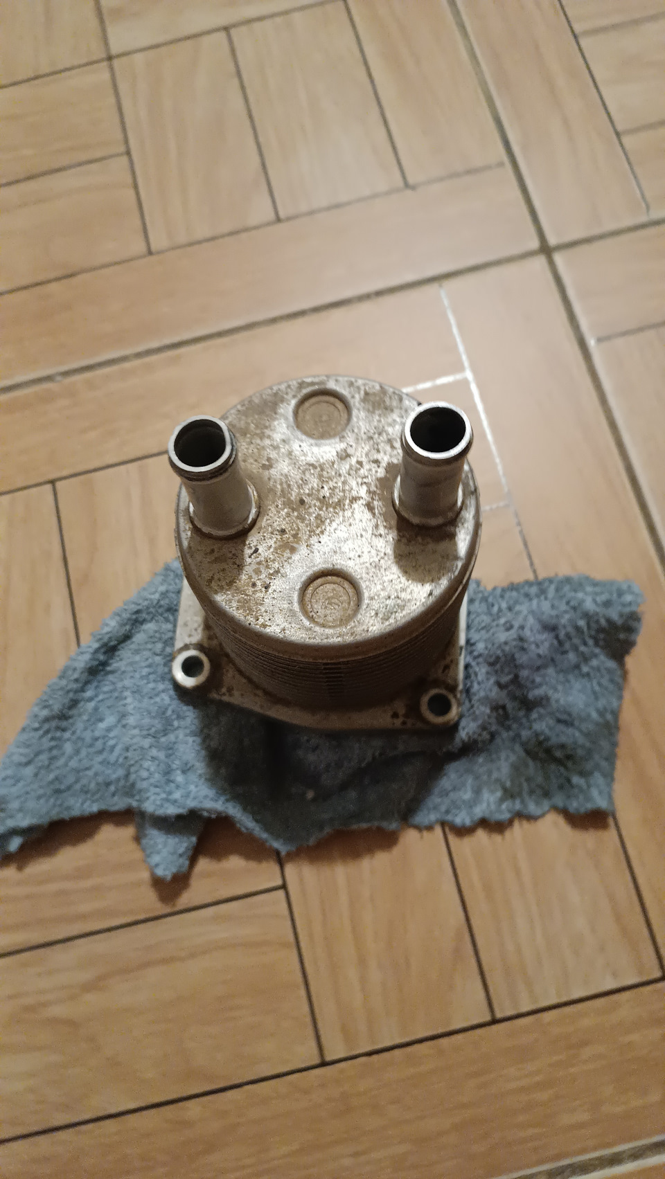 Теплообменник АКПП. Вариатора. — Mitsubishi Outlander (3G), 3 л, 2015 ...