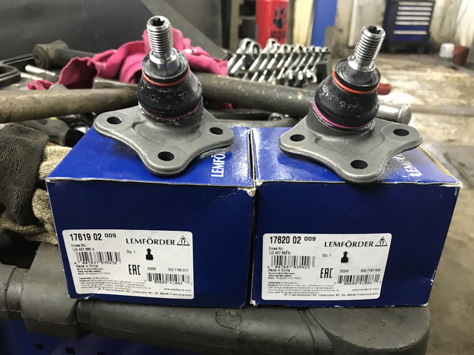 Замена шаровых — Skoda Octavia A4 Mk1, 1,8 л, 2004 года | визит на ...