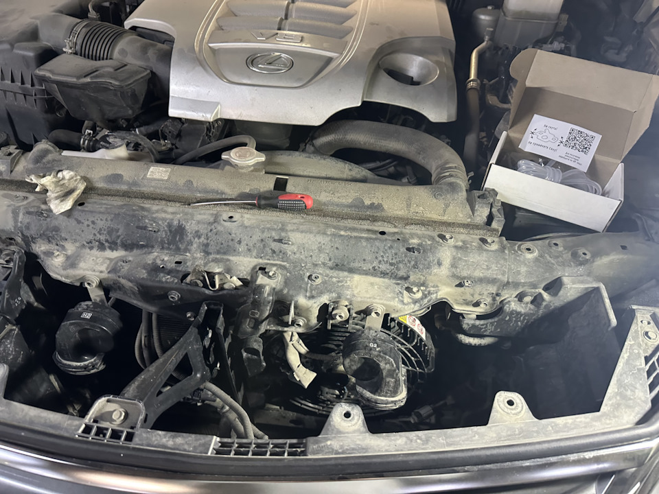 Установка омывателей передней и задней камеры, чистка сенсора ...