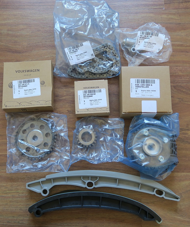 023. Замена цепи ГРМ. — Volkswagen Scirocco (3G), 1,4 л, 2013 года ...