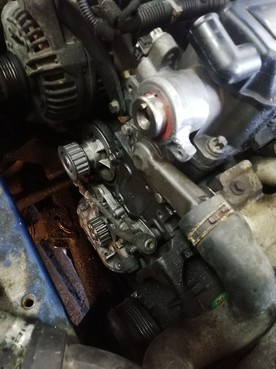 ГРМ, помпа, сальники и аргон — Opel Astra G, 1,6 л, 2002 года ...