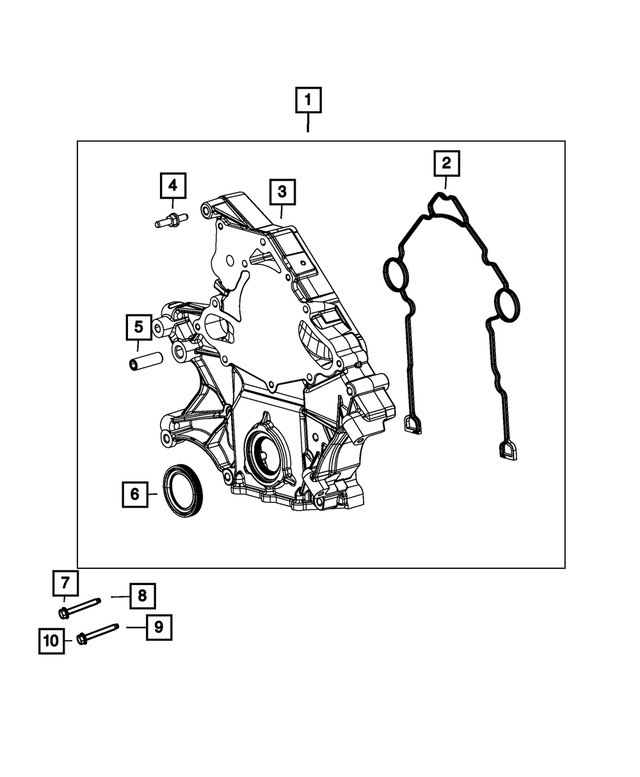 53021585AD Сальник коленвала передний CHRYSLER | Запчасти на DRIVE2