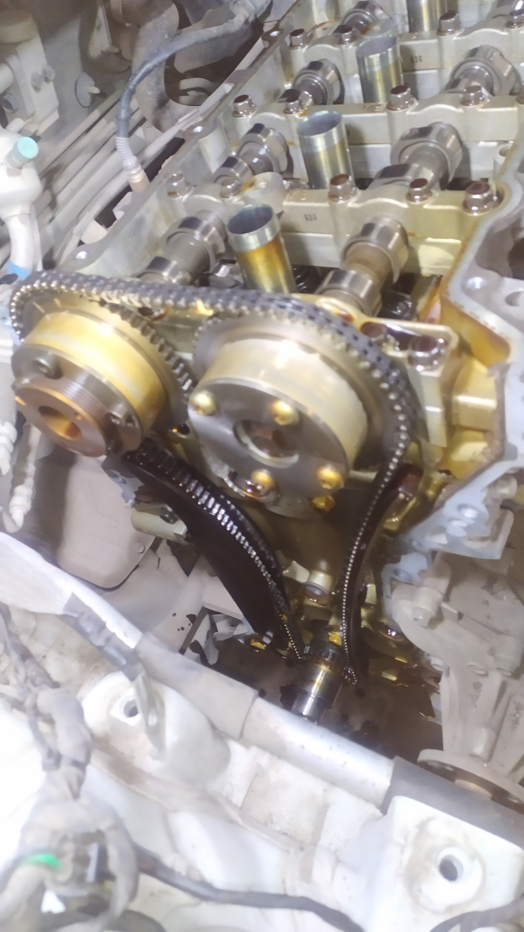 Замена цепи и ремня грм — Hyundai Elantra (5G), 1,8 л, 2015 года ...